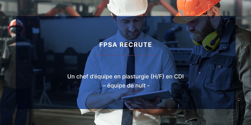 FPSA : Fabrication de pièces plastiques et injection zamak